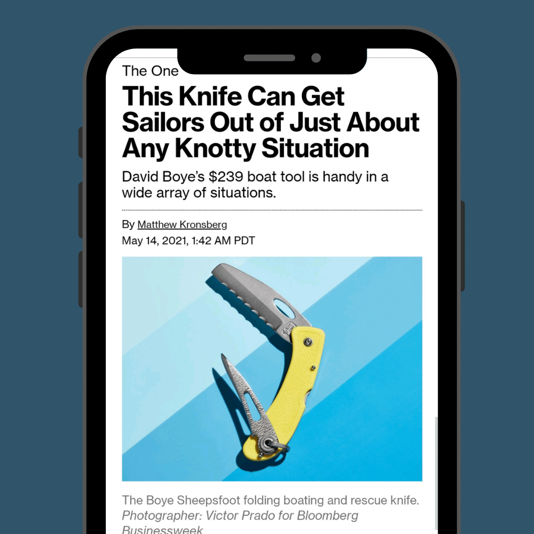 Boye Knives with Cobalt Blades for Boating/Outdoor/Rescue and Safety